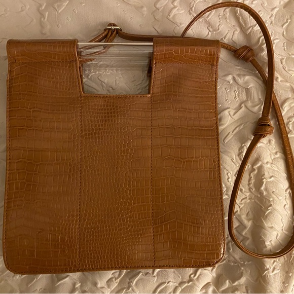 BEIS | Bags | Beis The Crossbody In Cognac Croc | Poshmark